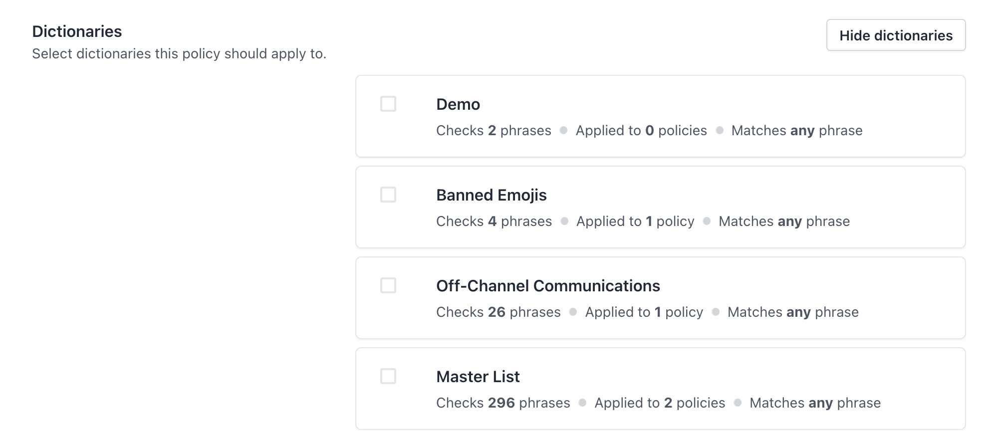 How do I create a lexicon policy? – MirrorWeb